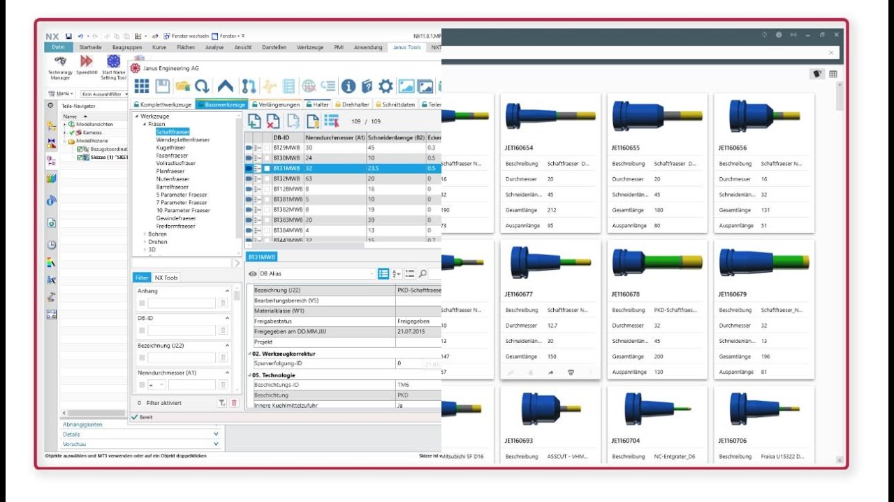 Der JANUS Technology Manager - Design & User Interface - alt vs. neu ...