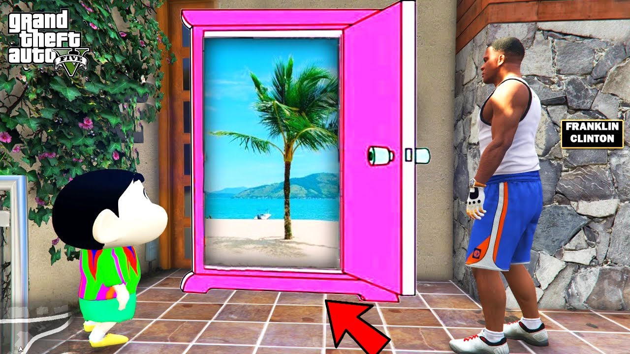 Franklin & Shinchan Found Anywhere Door Near Franklin House in GTA 5 ! (GTA 5 Mods) - YouTube