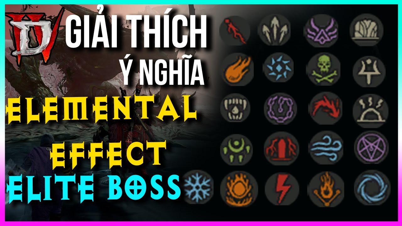 [ Diablo 4 ] Giải thích các hiệu ứng ELEMENTAL của ELITE BOSS - YouTube
