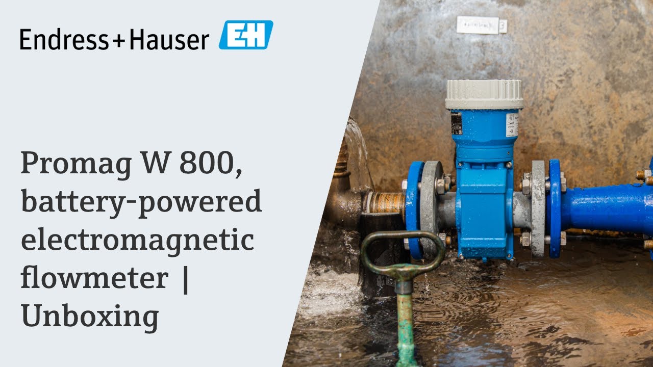Promag W 800, battery-powered electromagnetic flowmeter | Unboxing ...