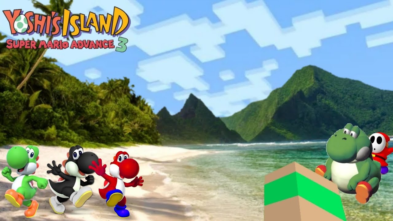 ENCONTRAMOS A ILHA SECRETA DOS YOSHIS NO MINECRAFT (yoshi's island ...