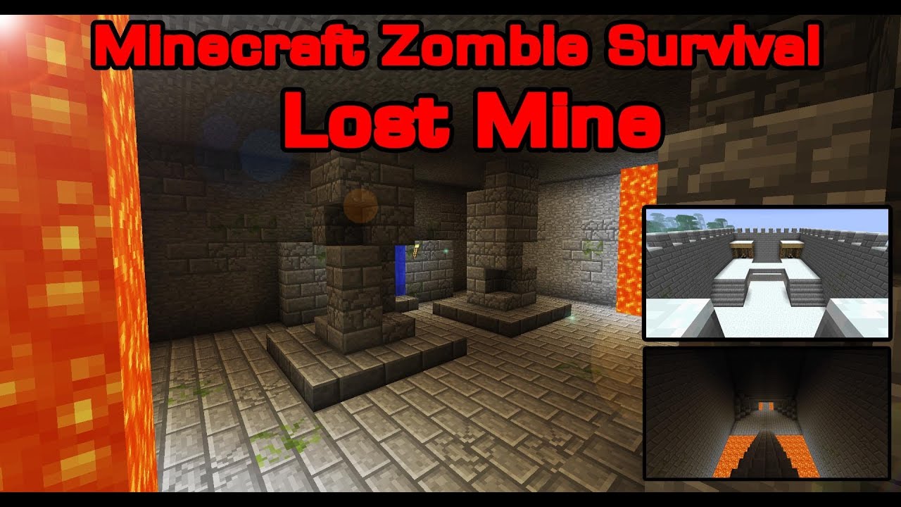 Minecraft Zombie Survival 2 - Lost Mine - YouTube
