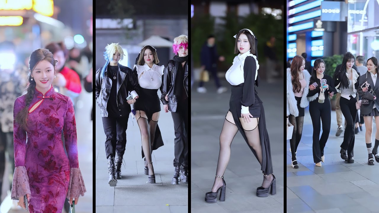 👉4K💋🔥 ️😍🔥 Street Glam & Sassy Struts: Urban Fashionistas Taking Over! 💃 ...