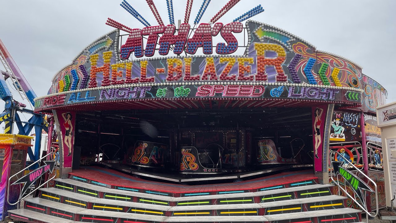 Terry Atha’s Hell-Blazer Waltzer Hull Fair 2023 - YouTube
