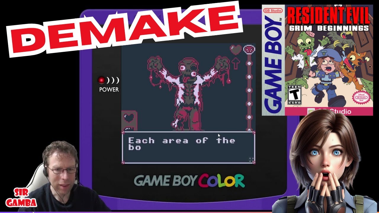 RESIDENT EVIL en GAME BOY Fan probando y donde conseguir - YouTube
