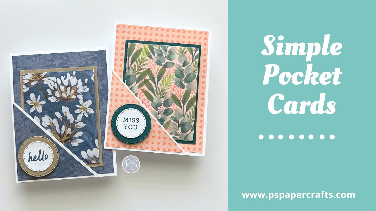 Let's Make a Simple Pocket Card - YouTube