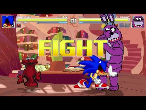 AN Mugen Request #1234: Sonic.exe & Elmo VS Homer, Pinkamena, Bonnie, Elmo