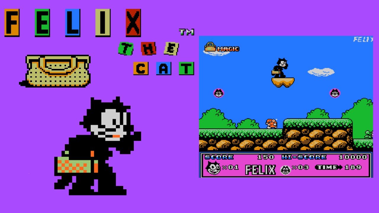 Felix the Cat [1992] (NES) - Full Game Playthrough - YouTube