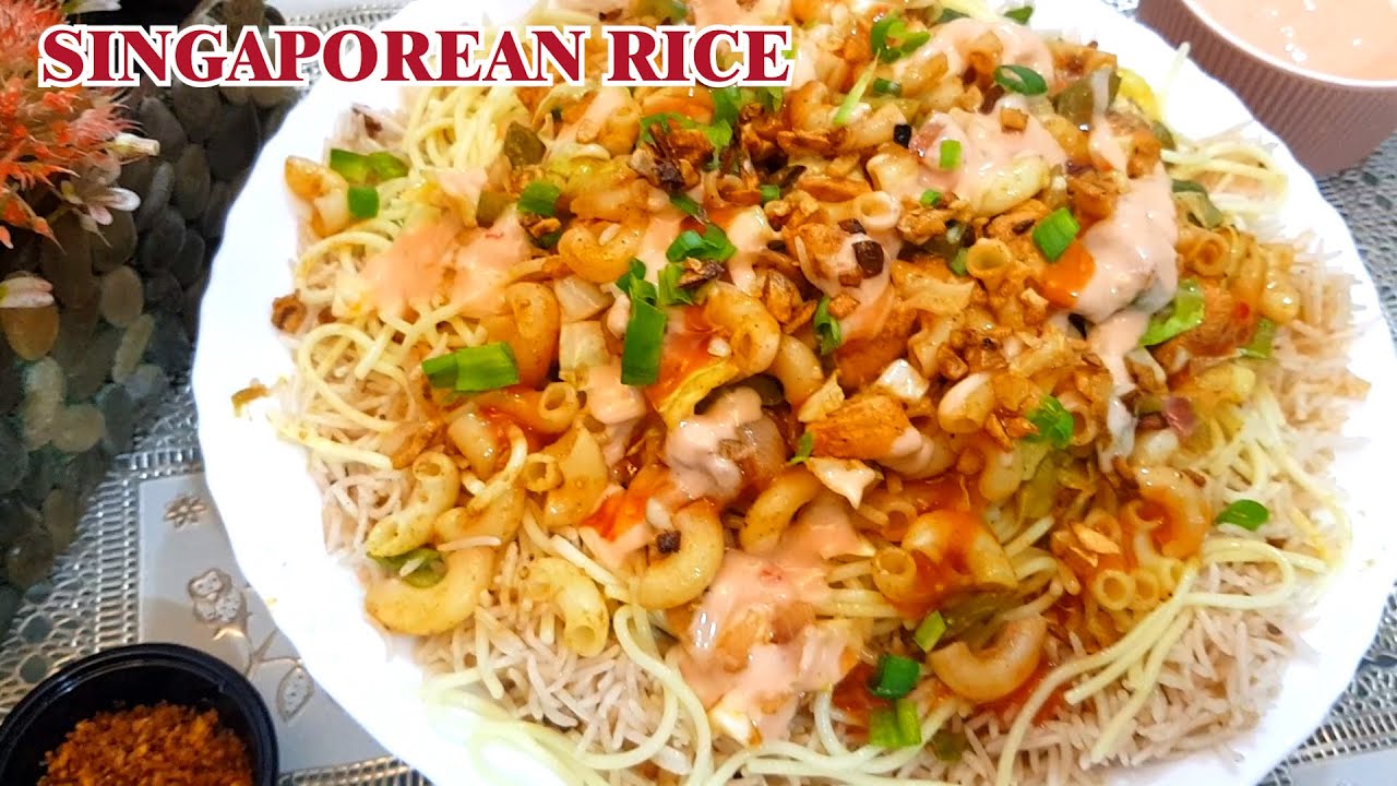 Singaporean rice recipe/how to make Singaporean rice recipe/food ...