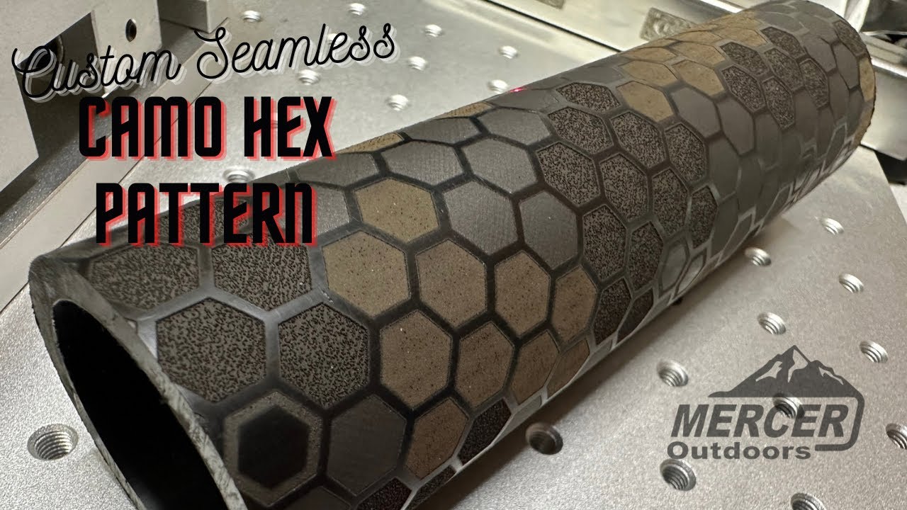 Custom Seamless Hex Pattern created with Lightburn Array Tools and HDPE ...