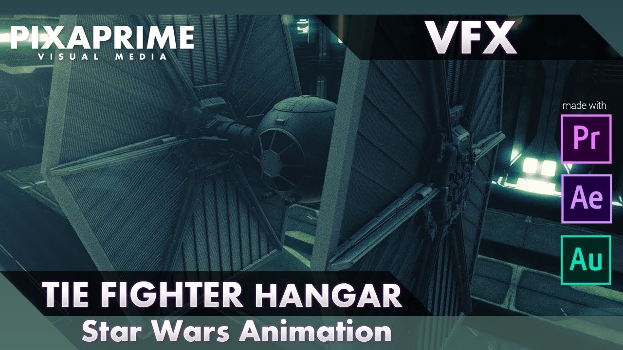 Star Wars TIE FIGHTER Animation rendered in After Effects & Elements 3D ...