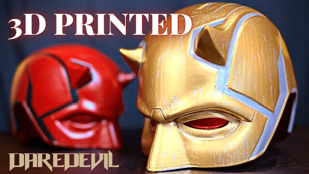 Homemade Daredevil Helmet │ 3D Printed Cosplay - YouTube
