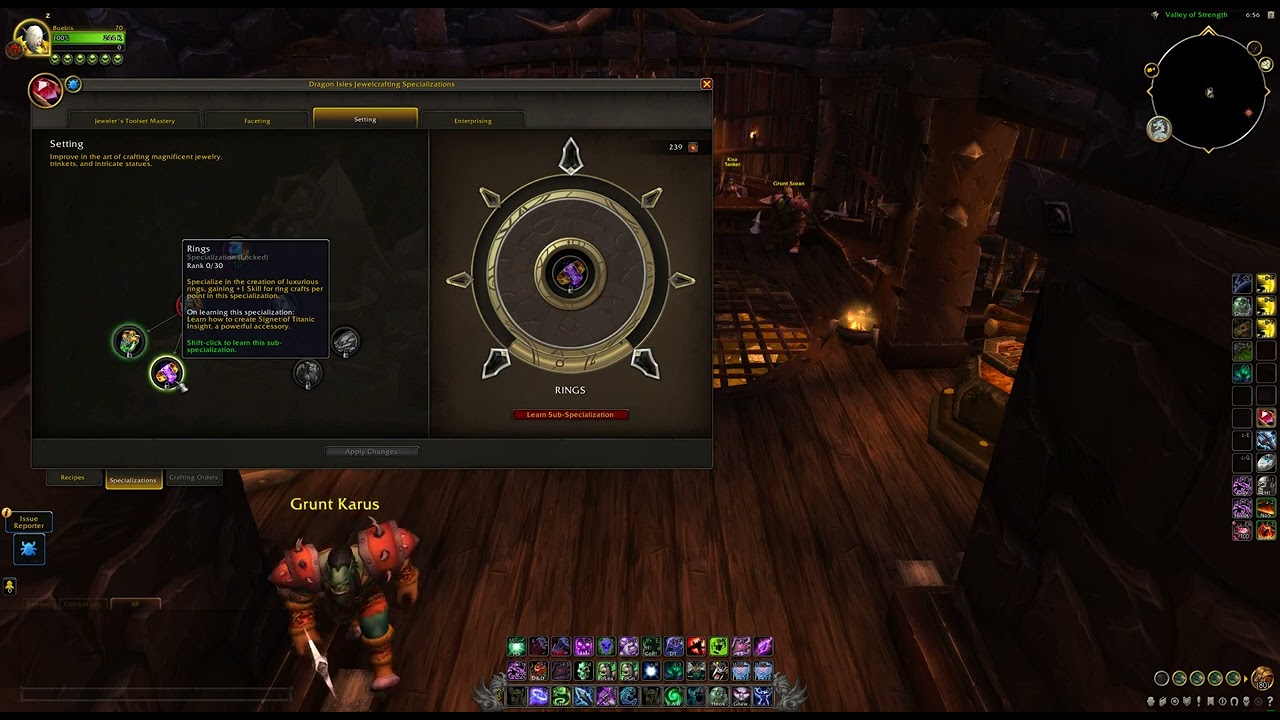 Specialization needed to craft Signet of Insight (Jewelcrafting Epic ...