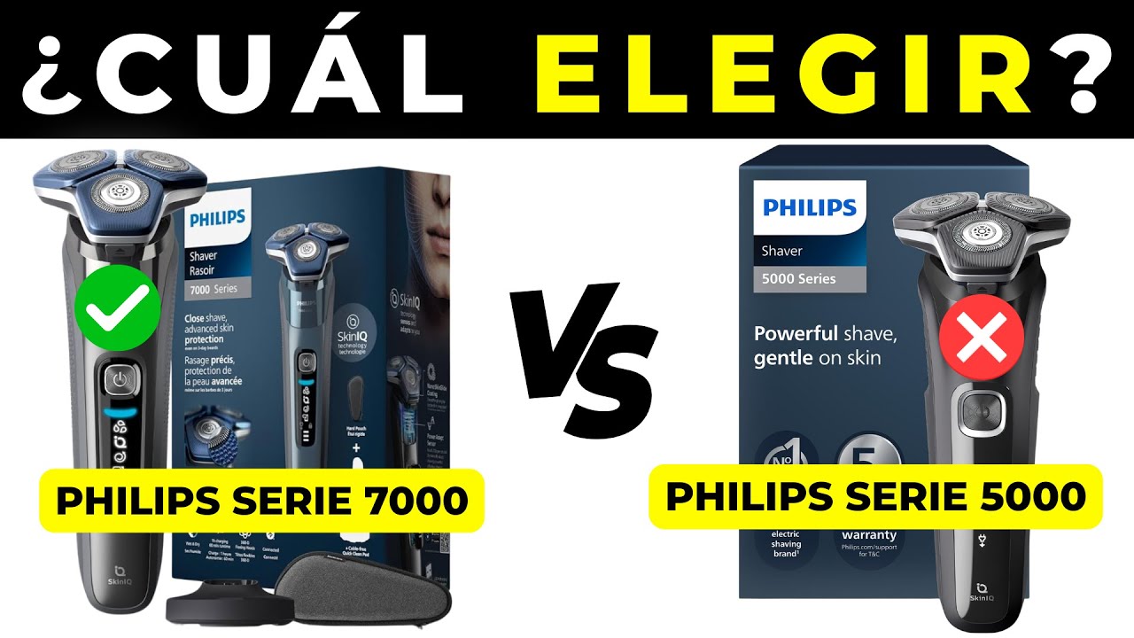 Philips Serie 7000 vs Philips Serie 5000 | ¿Cuál es mejor? - YouTube