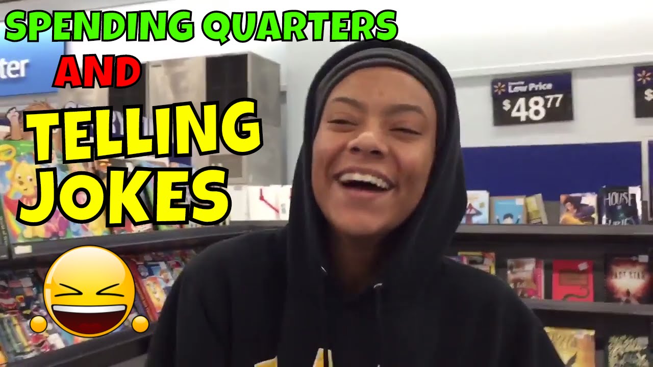 Spending quarters and telling jokes 😆💰 - YouTube