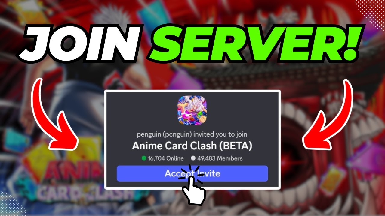How To Join Anime Card Clash Discord Server (Quick & Easy) - YouTube