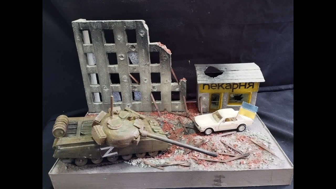 Scale model Ukraine war diorama. How to make. - YouTube