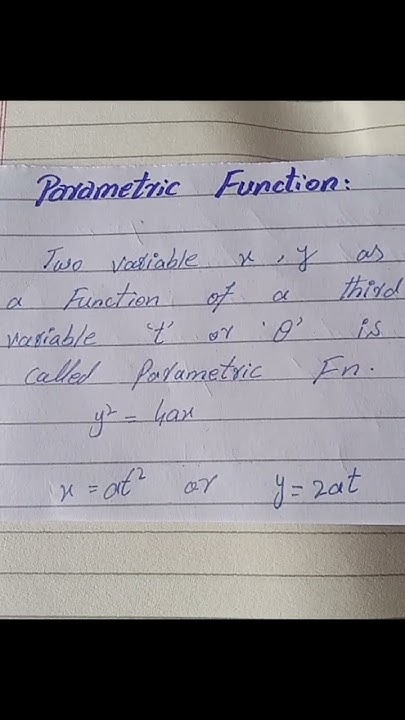 definition of parameters function// #quadraticequations #mathematics #quadraticfunction - YouTube