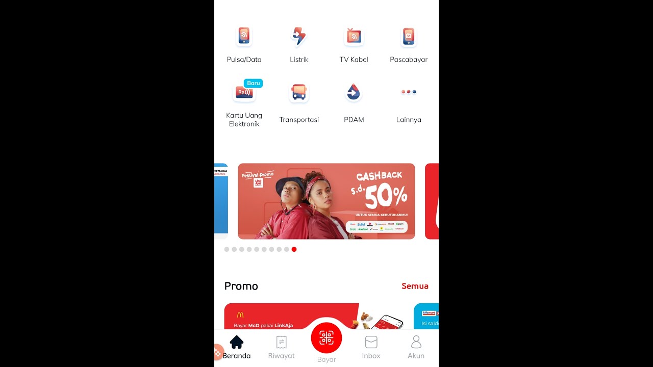 Cara mudah dan cepat isi pulsa melalui Aplikasi Link Aja dan berbagai ...