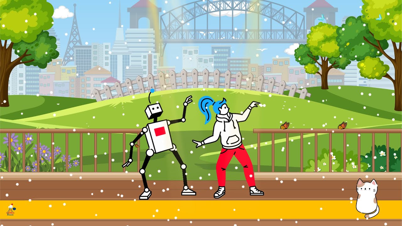 French Greetings Song for Children - Kids - In English : Bonjour ...