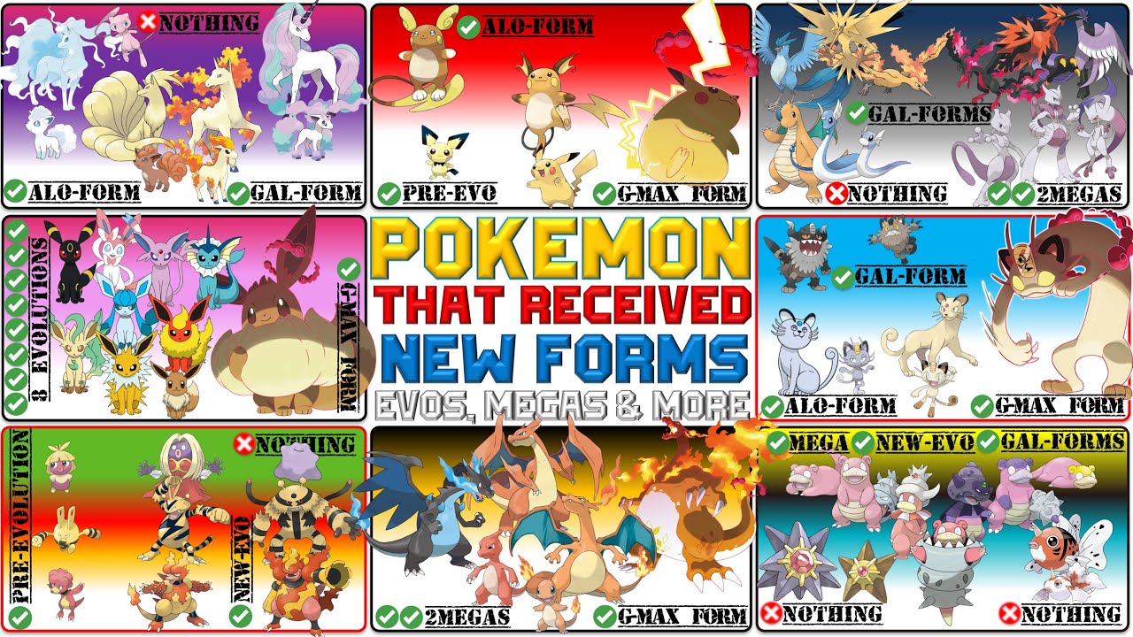 Pokémon from Kanto that received new forms or evolutions through the ...