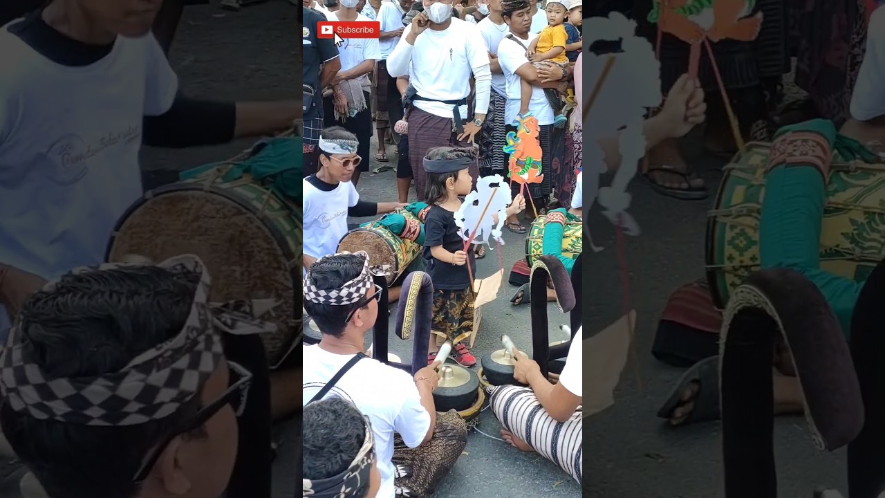 Seram main wayang acara ngaben #shorts - YouTube