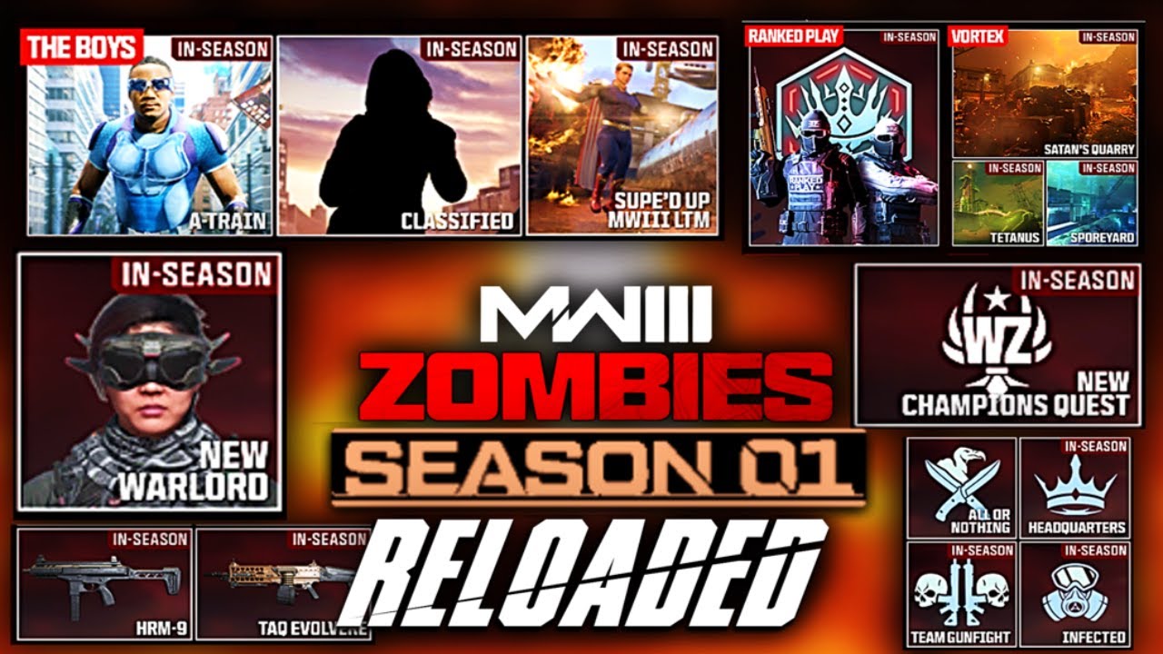 MW3 Zombies Season 1 Reloaded Update! (Modern Warfare 3 Mid-Season 1 ...