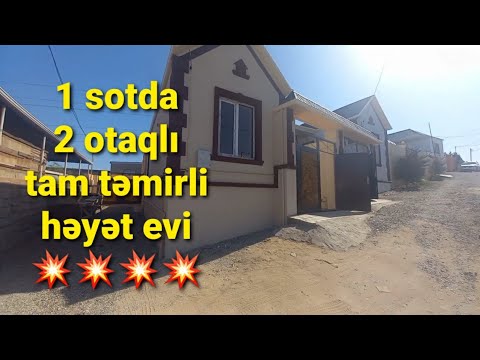🏝Masazırda, 1 sotda, 2 otaqlı, tam təmirli həyət evi satılır‼🎈