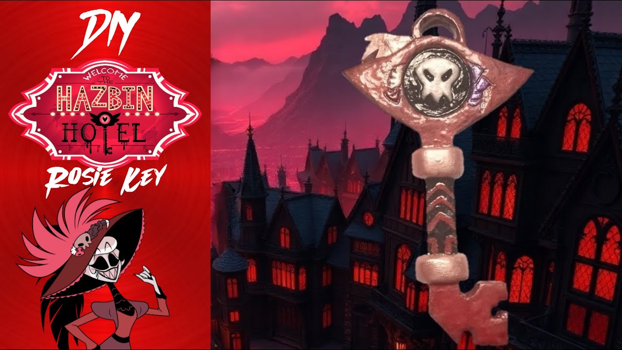 TexasWolfArt: DIY Rosie Key from Hazbin Hotel - YouTube