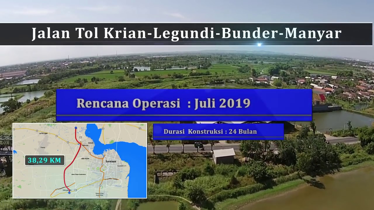 PT Waskita Bumi Wira Jalan Tol Krian Legundi Bunder Manyar - YouTube