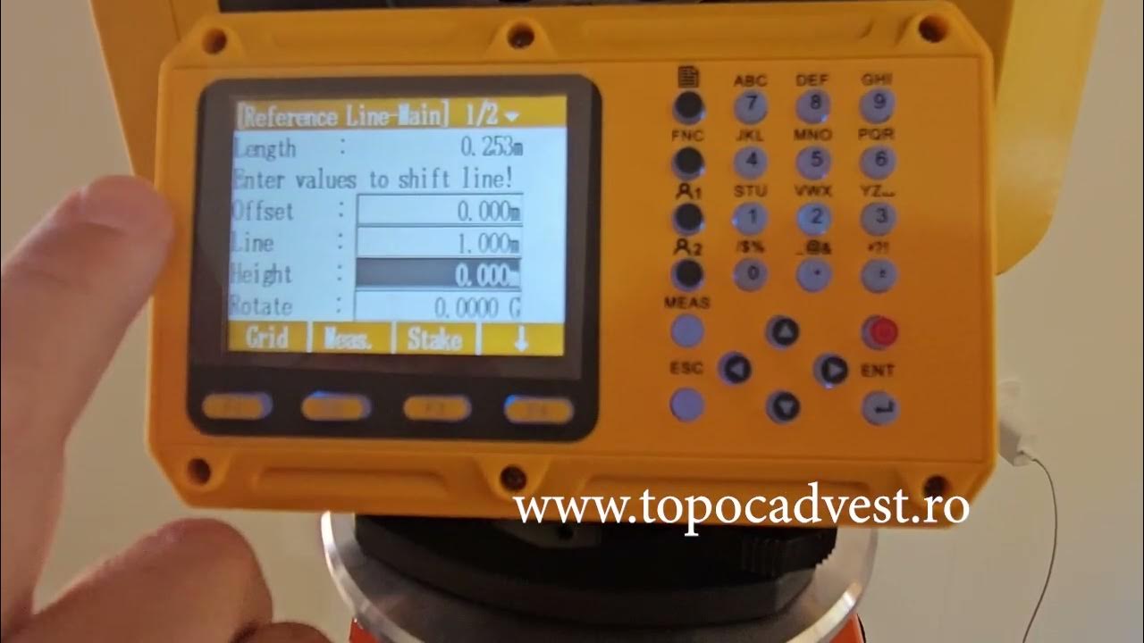 Linie de referinta statie totala Hi Target HTS 521 - YouTube