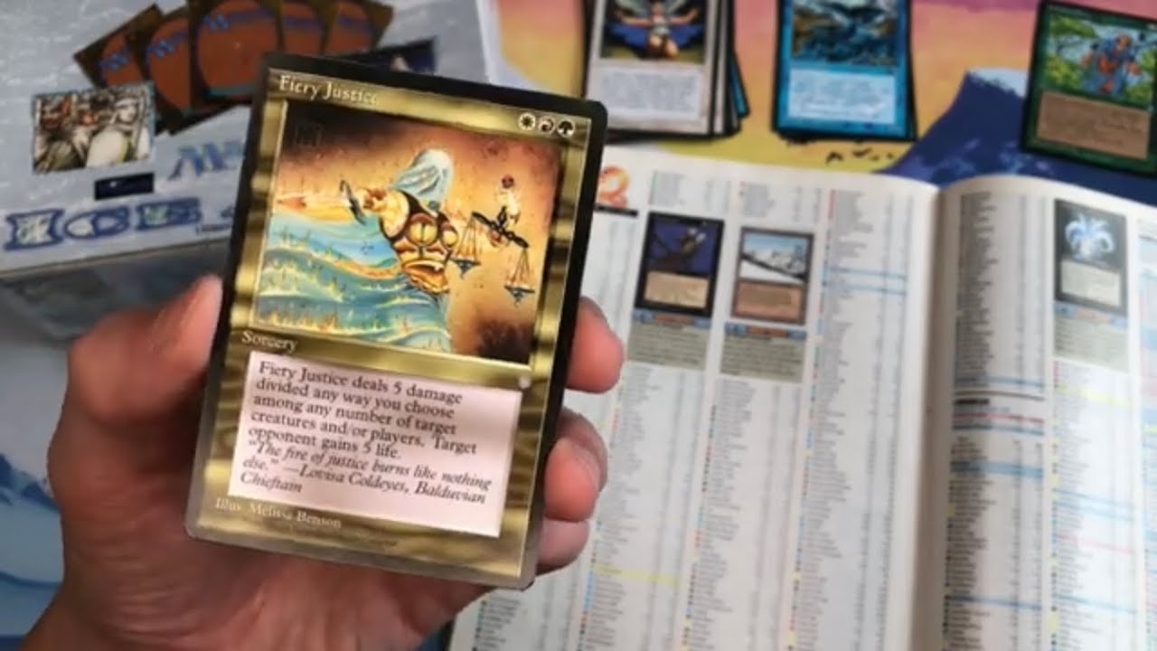 Fiery Justice was a $7.00 Rare back in 1996 - YouTube