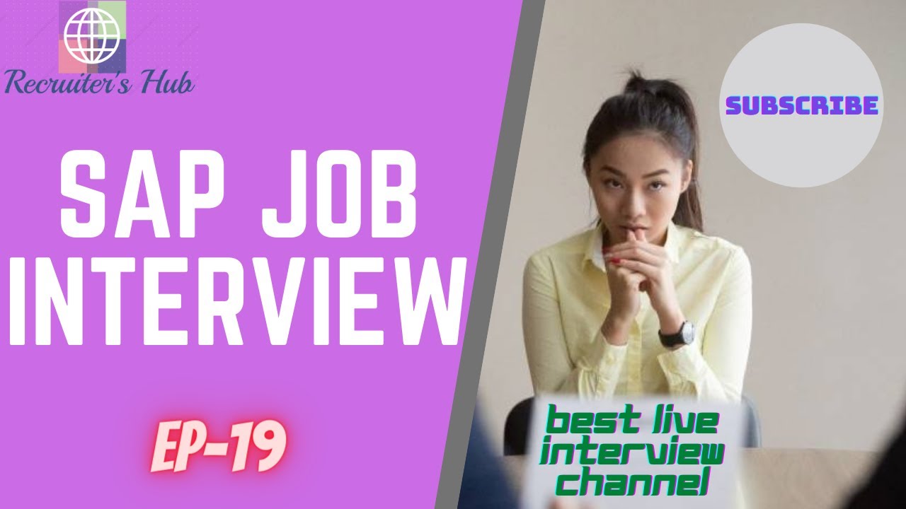 SAP JOB INTERVIEW - SAP PP MODULE (Recruiter's Hub) - YouTube