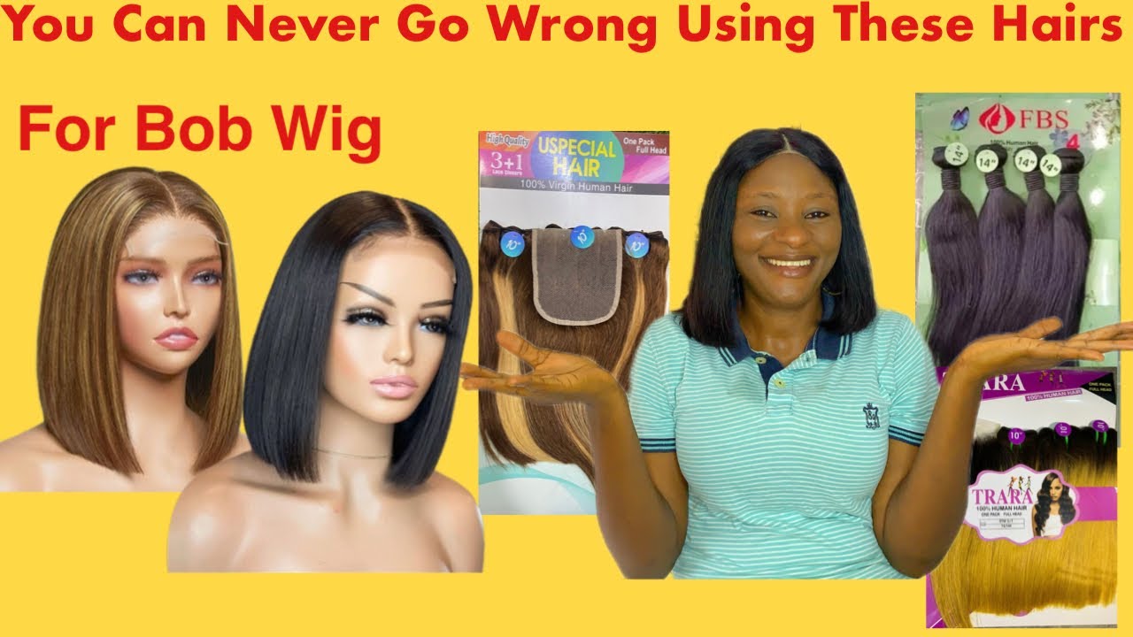 Top 11 Packet Human/Blend Hairs For Bob Wig|Packet Hairs To Achieve ...