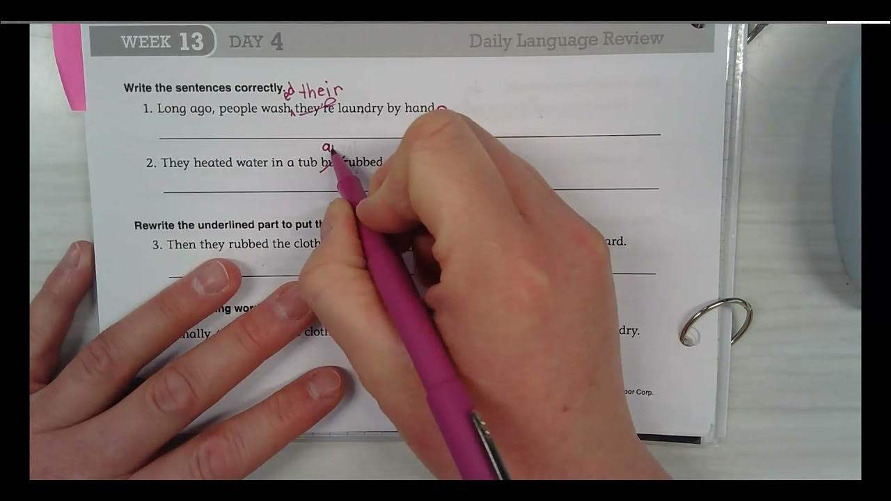 Daily Language Review Week 13 Day 4 - YouTube