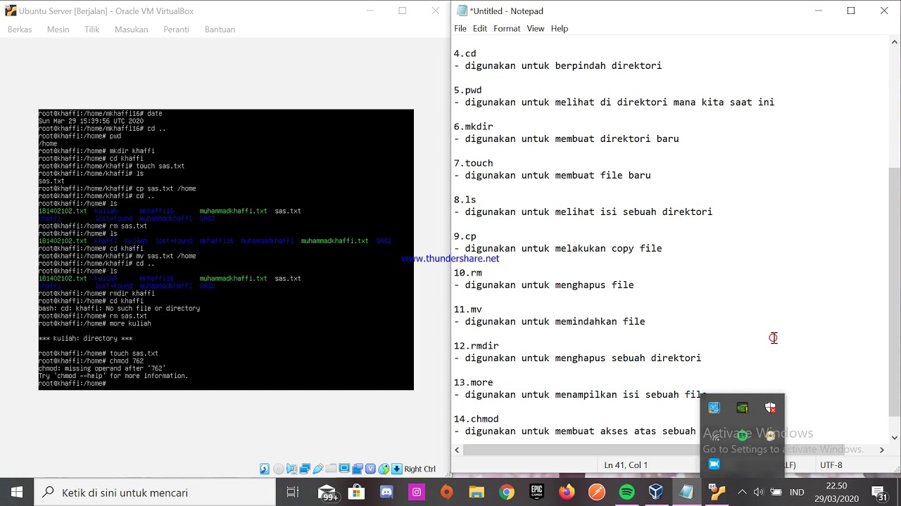 30 Perintah dasar ubuntu server - YouTube