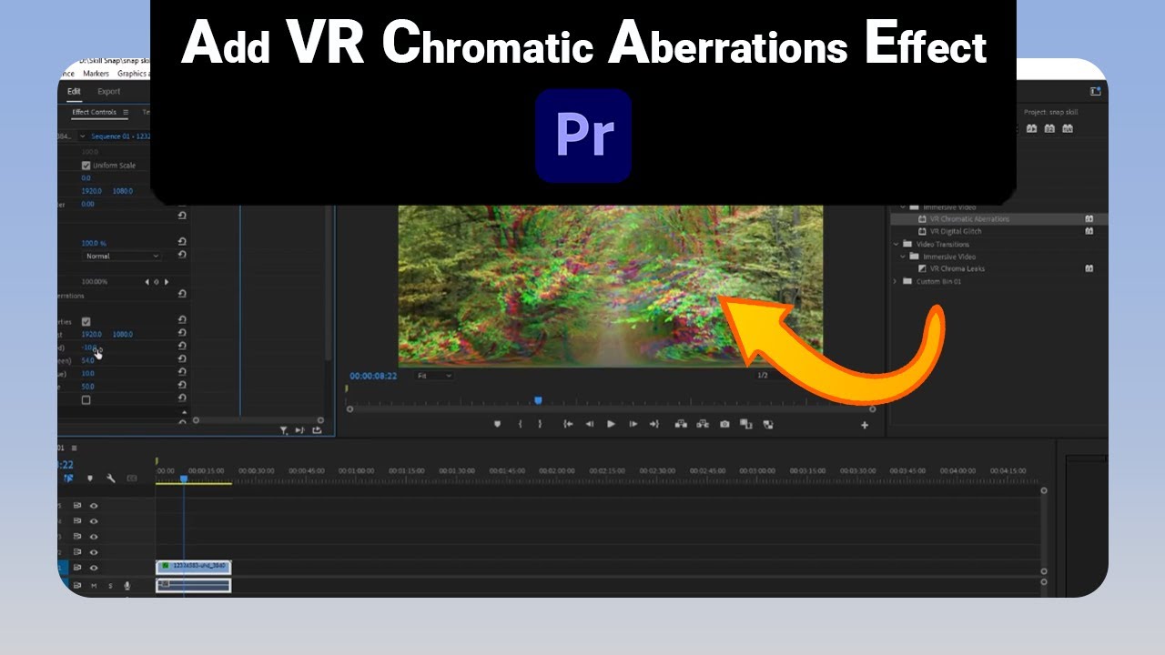 How to Add VR Chromatic Aberrations Effect on Premiere Pro [NEW] - YouTube