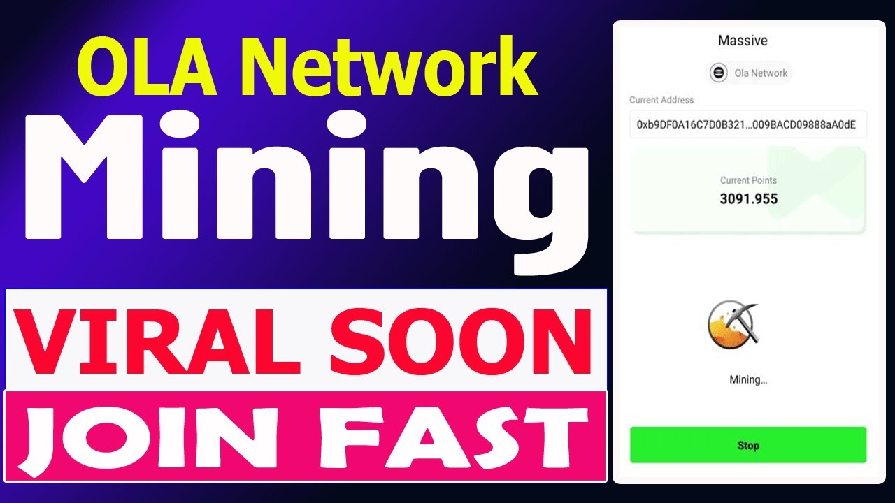 OLA Network Mining START | Don't Miss Blockchain Project - YouTube