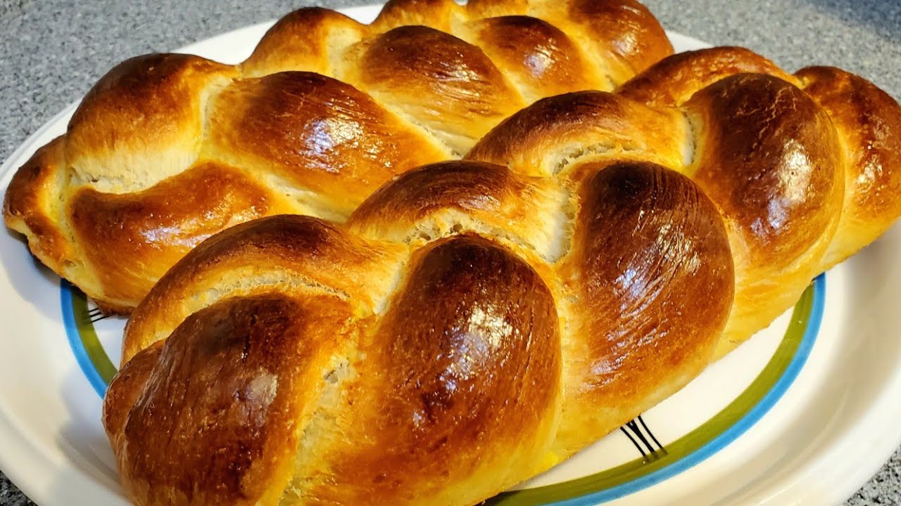 How To Make Braided Bread. Egg Twist Bread خبز مضفور - YouTube
