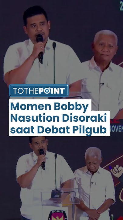 Detik-detik Bobby Nasution Disoraki saat Debat Perdana Pilgub Sumut, Sempat Berhenti Menanggapi ...