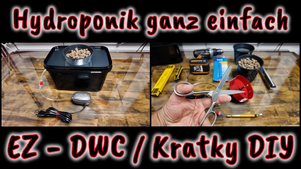 DIY KRATKY & DWC HYDROPONIK SYSTEM Bauanleitung | DEUTSCH | Anfänger ...