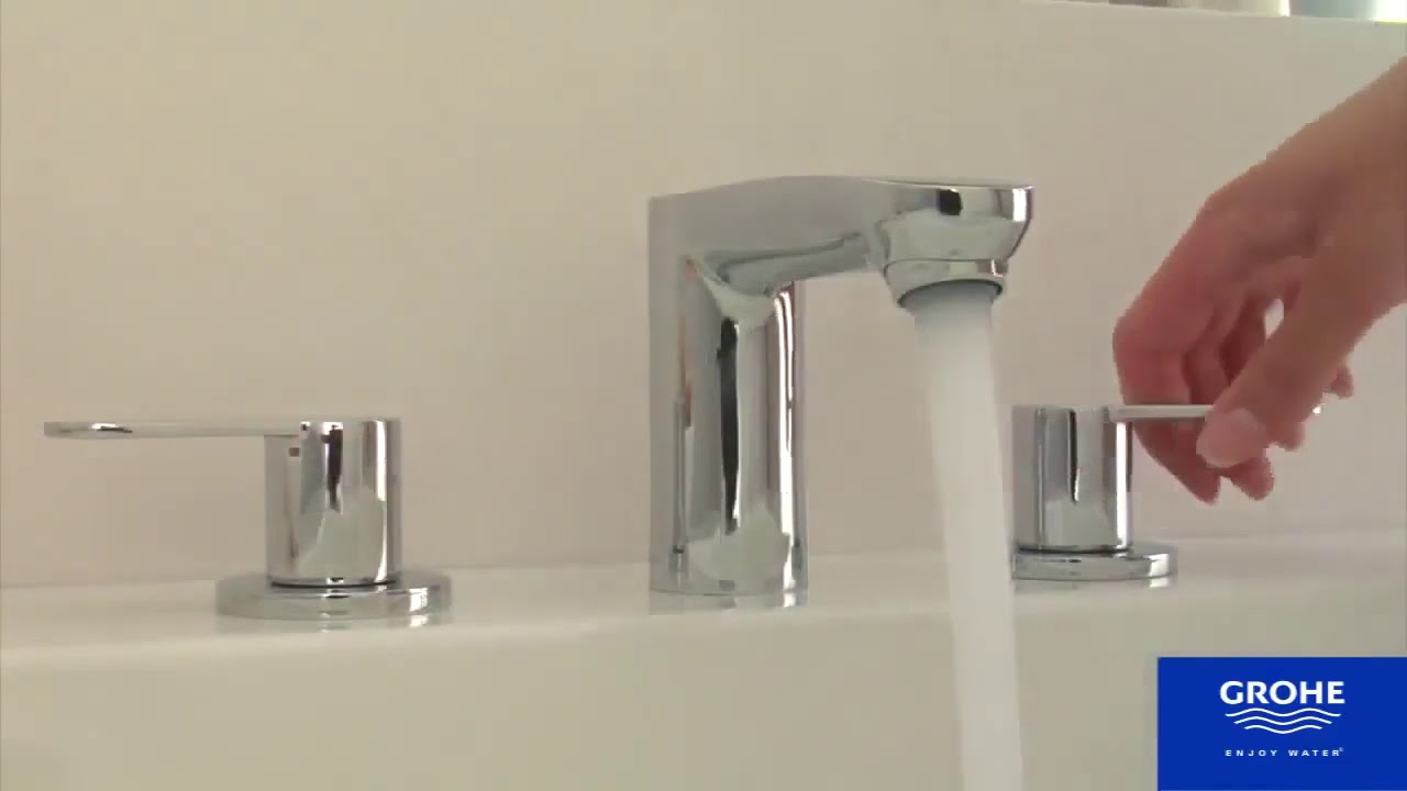 Смеситель GROHE EUROSTYLE COSMOPOLITAN 20208002 - YouTube