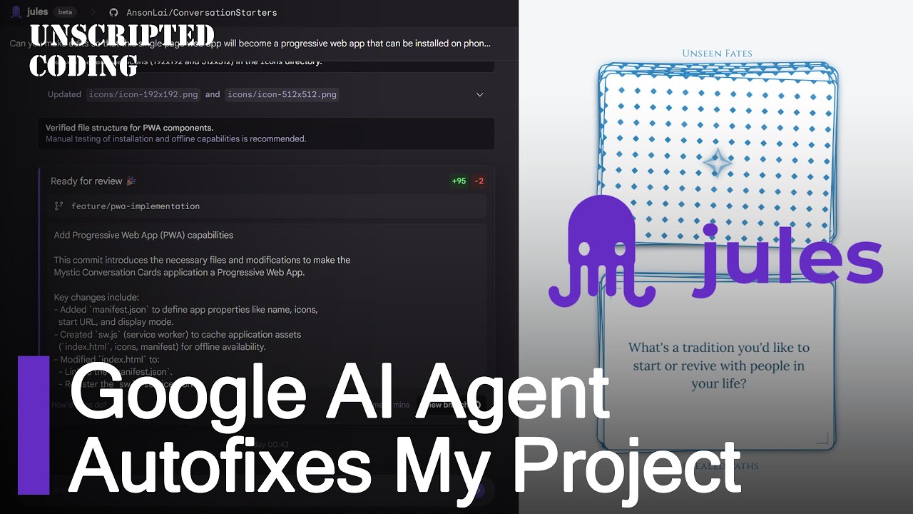 Google Jules - CRAZY AI AGENT Updates My GitHub Repo!! | Unscripted ...
