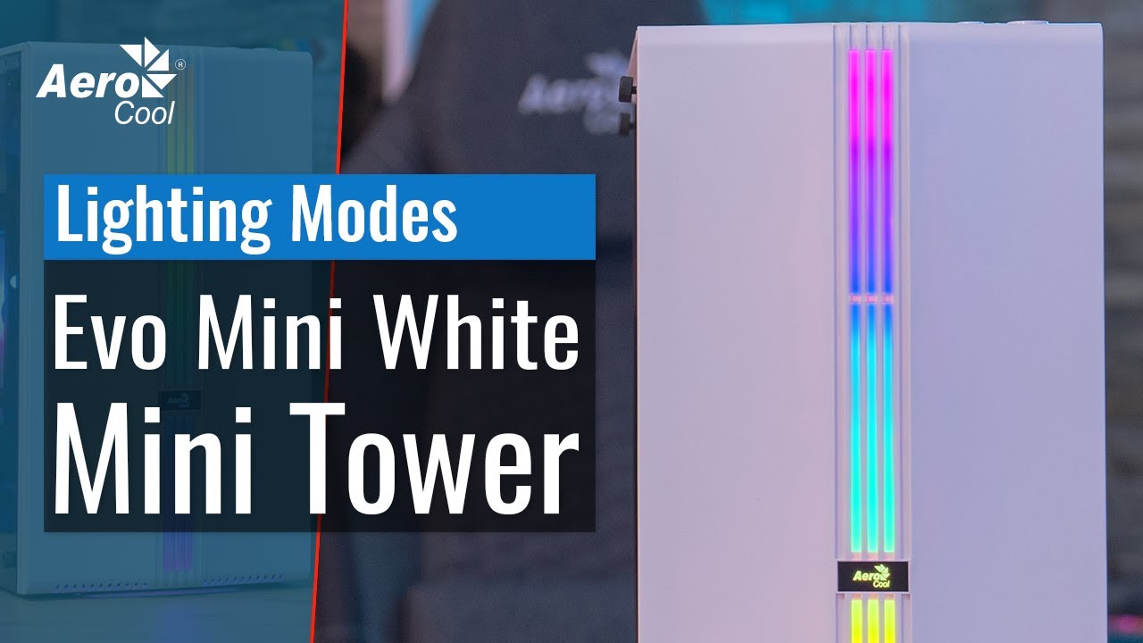 Evo Mini White Mini Tower Case - Lighting modes - YouTube