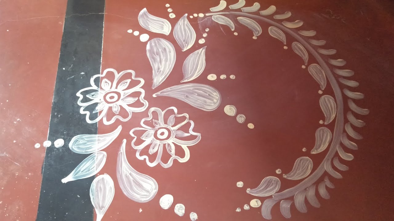 unic floor alpona design / # The Art Canvas 🖌 - YouTube