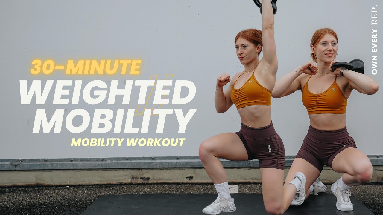 30 Min. Weighted Mobility Workout | w/ KB or DBs | Strength ...