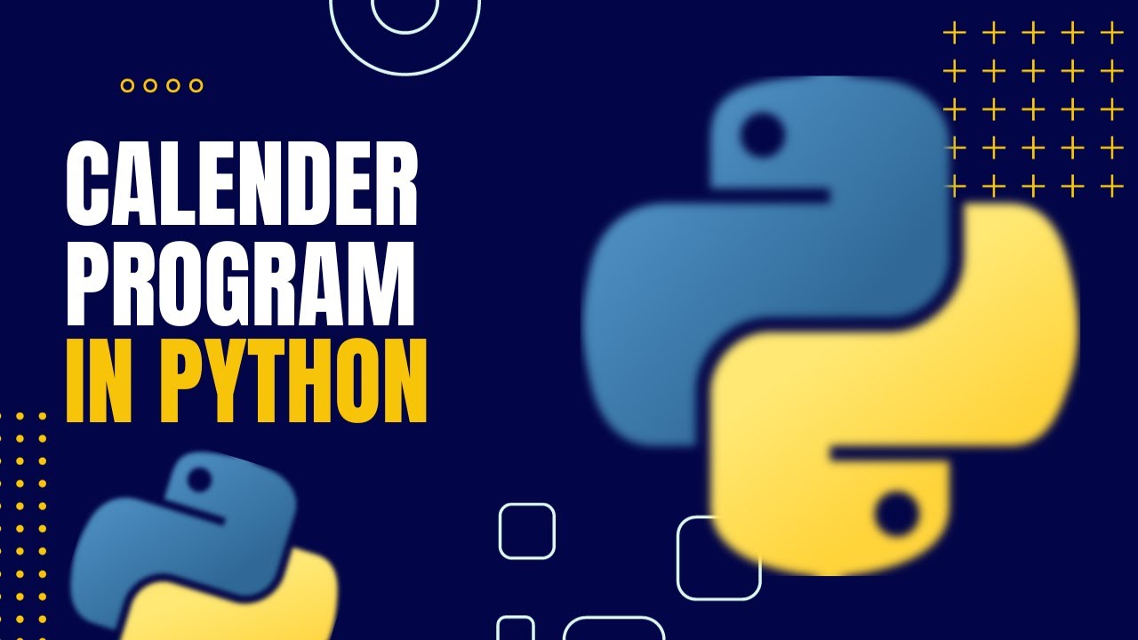 How to Build a Basic Calendar in Python | Complete Beginner Tutorial ...
