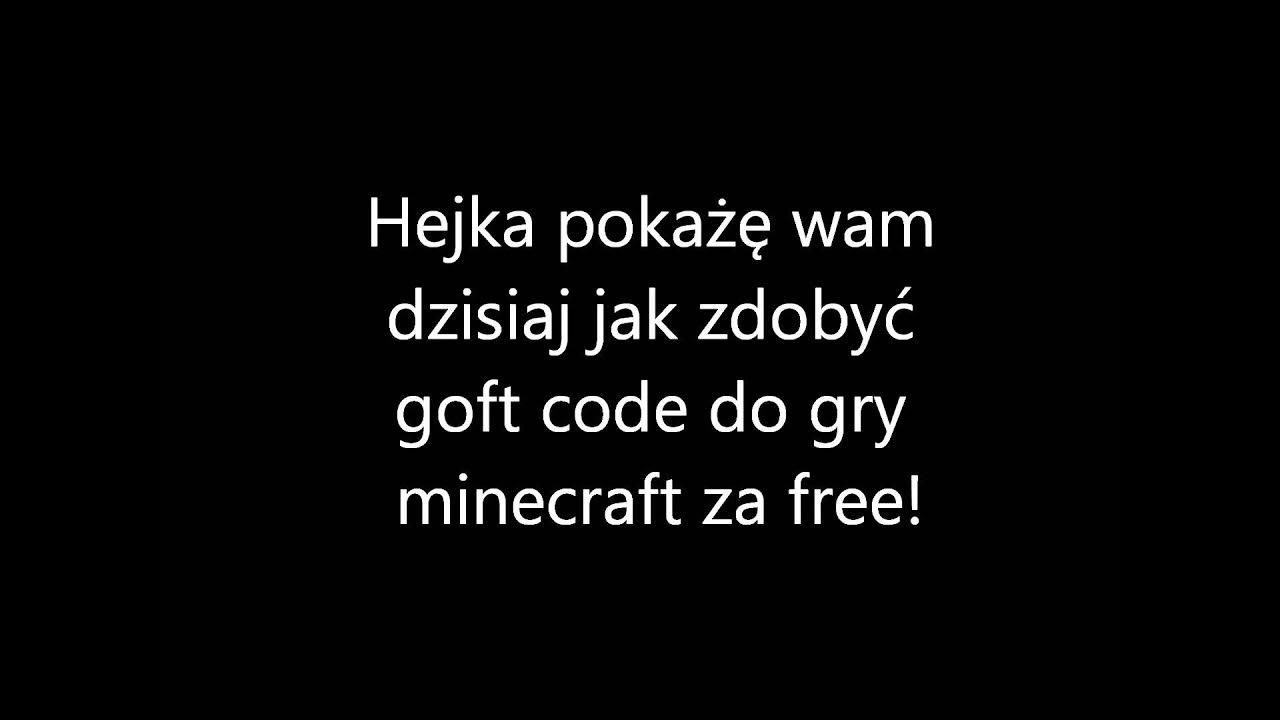 Jak zdobyć darmowy gift code do minecrafta! - YouTube