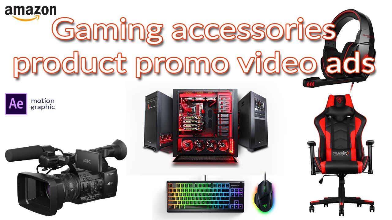 Gaming accessories product promo video ads - YouTube