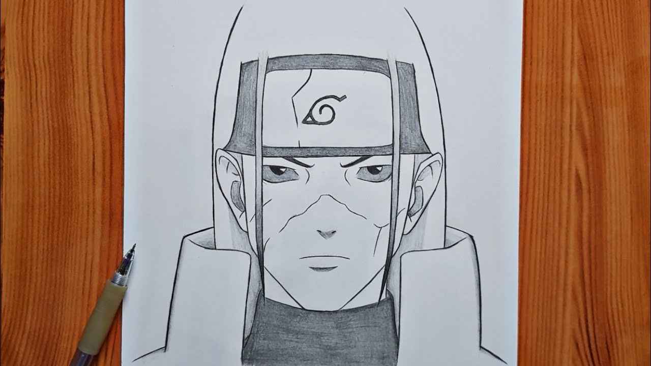 How to draw Hashirama from Naruto | Hashirama step by step | easy anime ...